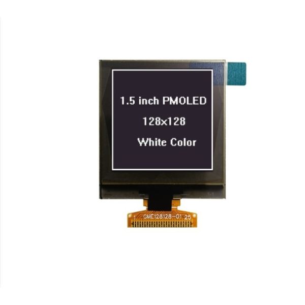 Quality 128x128 1.5'' Small Square White Mono OLED Display 25Pin SSD1107 Monochrome for sale