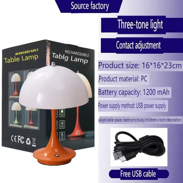 Quality Multifunctional Rechargeable LED Table Lamp Dimmable 2835 LED Desk Light for sale