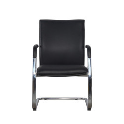 Quality 2mm Tube Revolving Computer Desk Chair Staff 3d Adjust Without Wheels BIFMA for sale