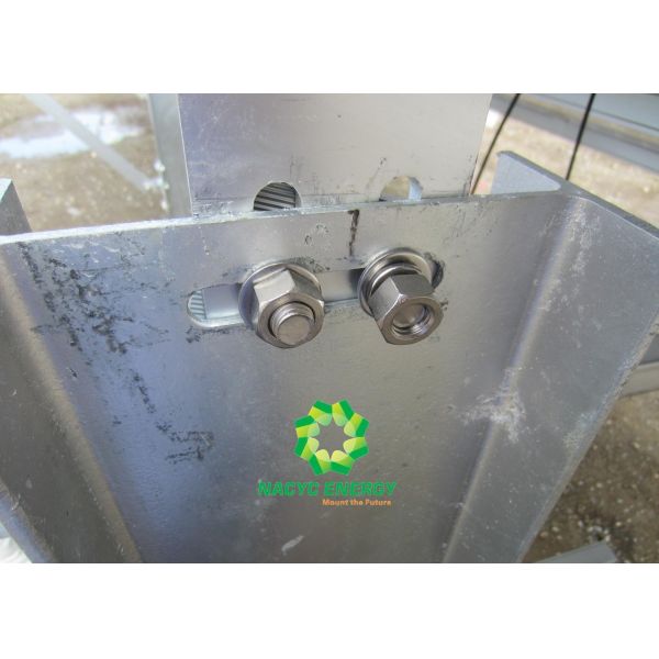 Quality Single Pile PV Solar Mounting Systems Anodized Aluminum 6005-T5 Material for sale