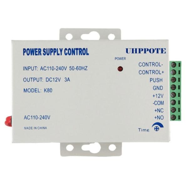 Quality K80 AC 110-240V to DC12v 3A 36w Power Supply for Door Access Control System Output Power 1 50W for sale