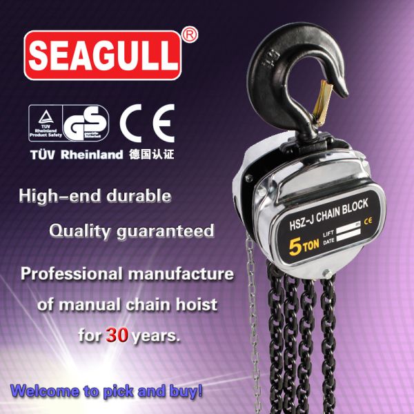 Quality 0.5-30T HSZ-J Type Manual Chain Block for sale