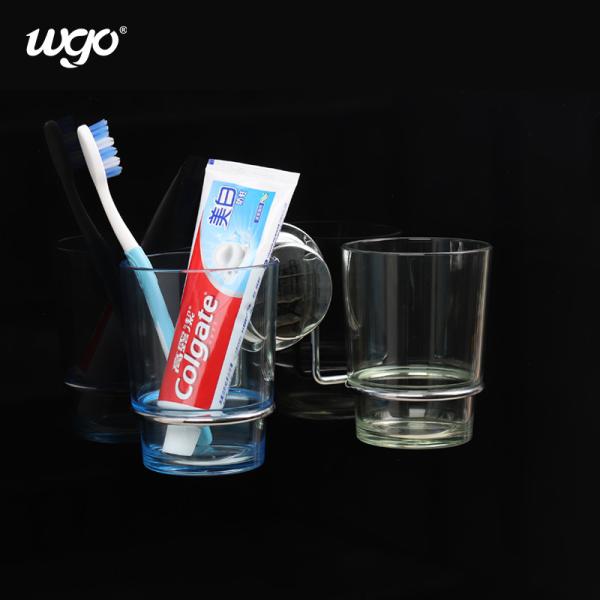 Quality Bathroom Stainless Steel Mounted Toothbrush Holders Silver Suction Cup for sale