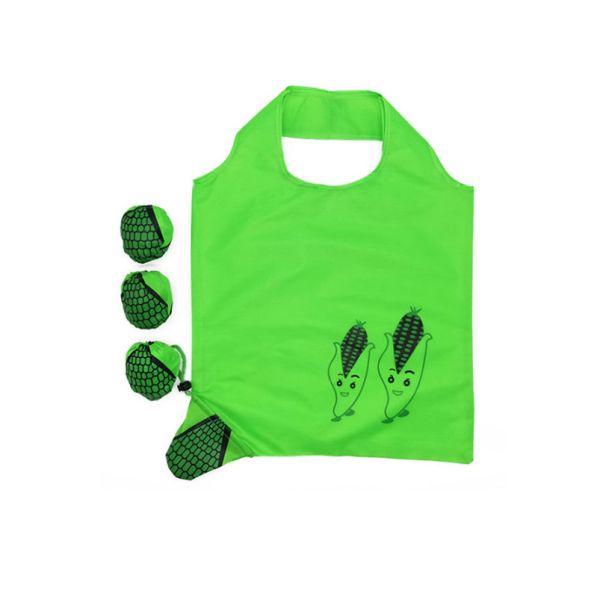 Quality Cartoon Fruit Polyester Foldable Reusable Grocery Bags Eco friendly for sale