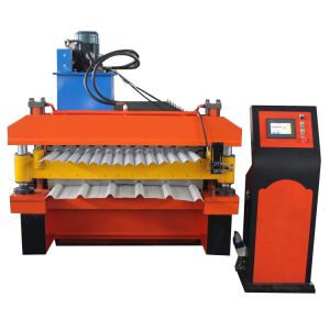 Quality Corrugated Ppgi Double Layer Roll Forming Machine Full Automatic Plc Control for sale