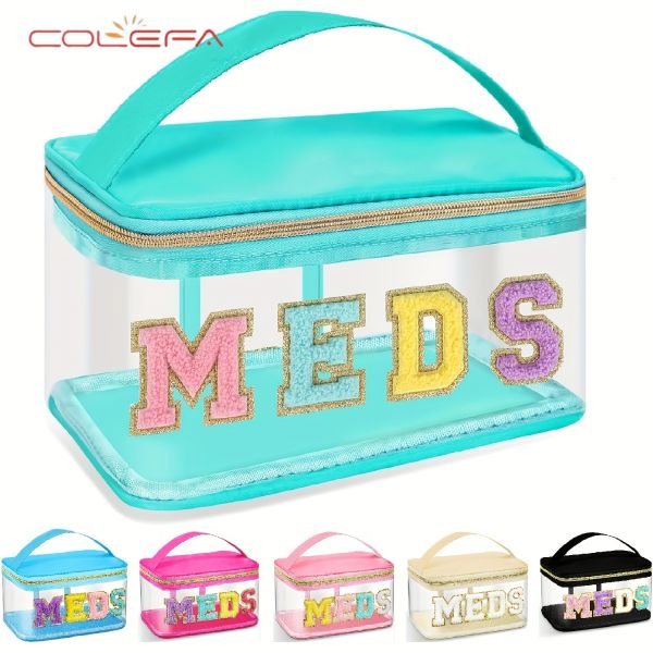 Quality Bestseller Large Capacity Toiletry Bag Double-Handle Storage PVC Clear Bag Custom Travel Alphabet Waterproof Makeup Pouch for sale