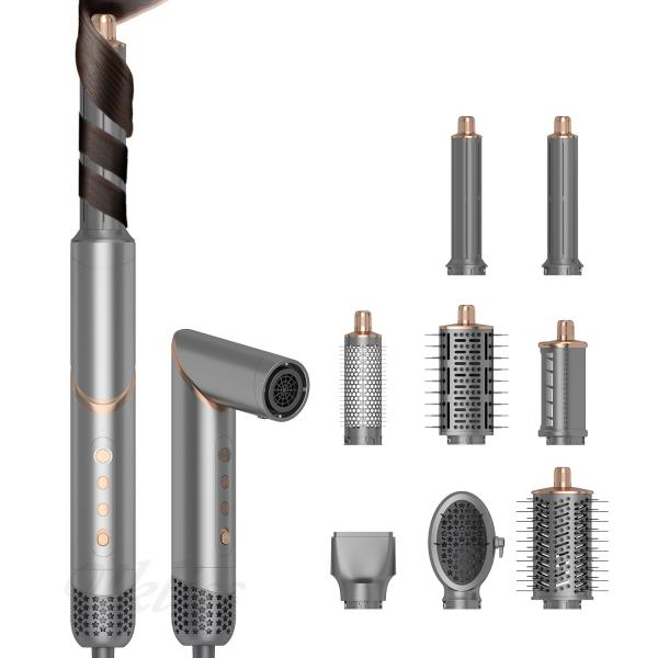 Quality 8 in 1 Fast Styling Multi Function Hot Air Brush Comb Folding Travel Outdoors for sale