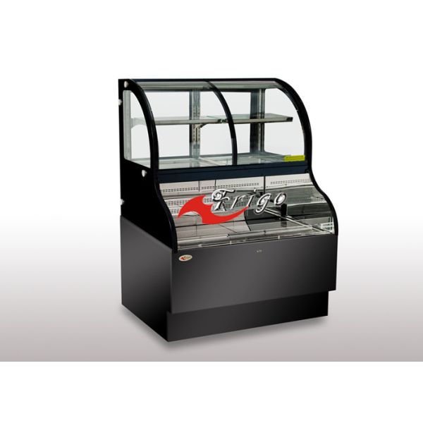 Quality ETL Approved Coffee Shop Open Display Cases R290 Or R404A Bottom Open Top Closed for sale