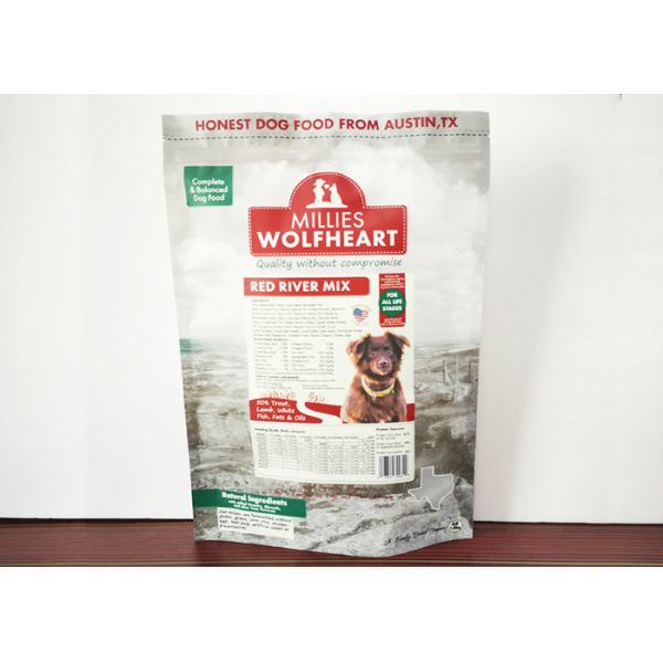 Quality Color Printing Plastic Standing Pet Food Dag Dog Food Bag Customized for sale