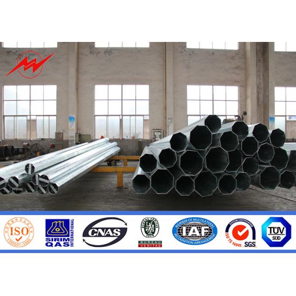 Quality 20m Q345 bitumen electrical power pole for electrical transmission for sale