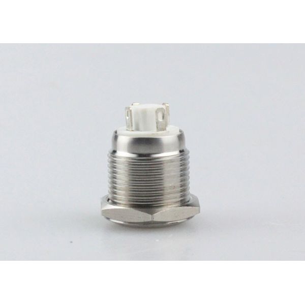 Quality 12V 24V LED Panel Mount Push Button Switch , 1NO 16mm Momentary Push Button for sale