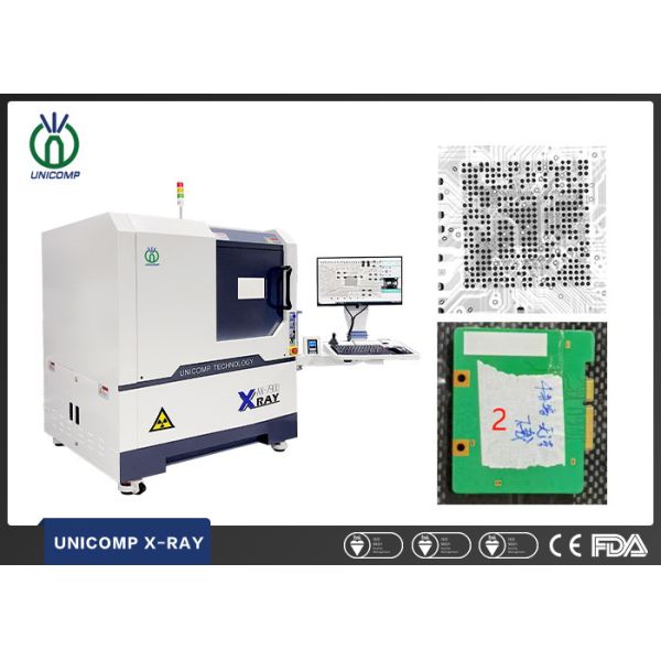 Quality 5um Unicomp X Ray Machine XY Multi Axis Movement For QFN Soldering Void Check for sale