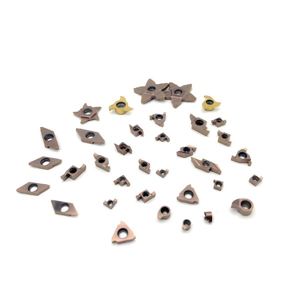 Quality Carbide grooving and parting inserts are used for machining steel, stainless steel, cast iron, difficult-to-machine materials, and high-hardness materials. for sale