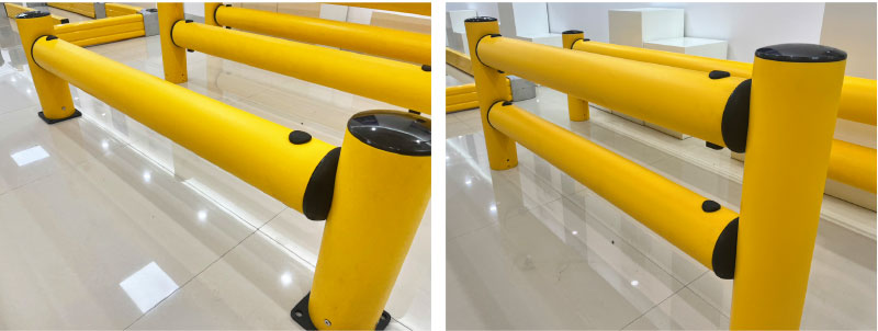 Flexible Pedestrian Barrier  Anti-Collision Guardrails Warehouse Safety Barrier Traffic Guardrails