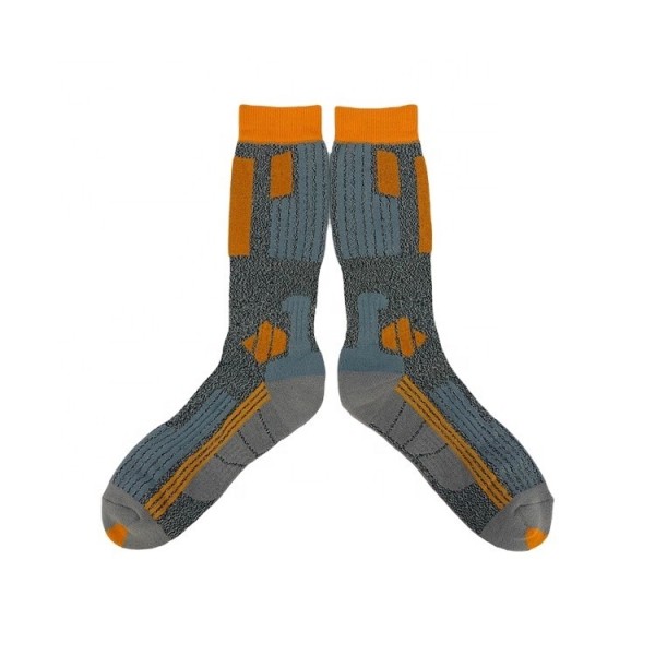 Quality Breathable Sport Long Socks for Men Thick Anti Slip Sports Socks in Orange for sale