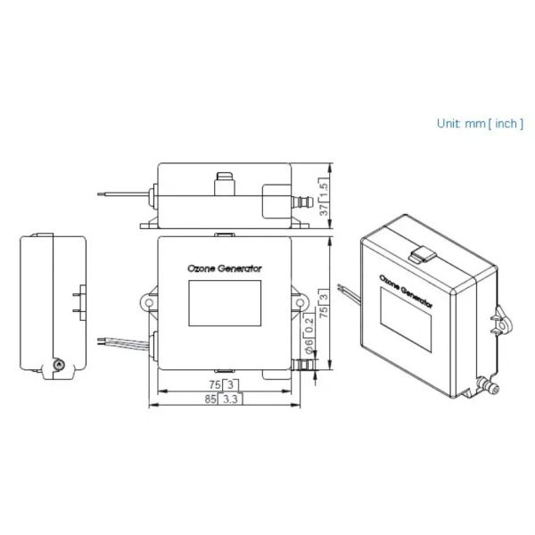 Quality AC220V-AC110V-DC24V-DC12V Electrical Ozone Generator Parts for Longevity Ozone for sale