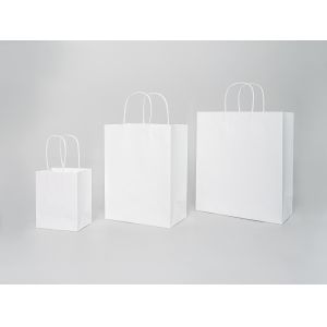 Quality Coffee Shop Twisted Handle Paper Bags Recyclable Tote Bag Kraft Paper Takeaway for sale