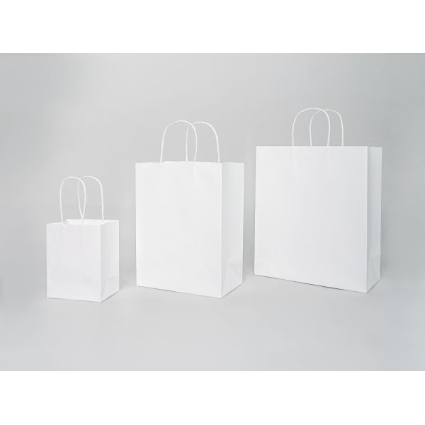 Quality Coffee Shop Twisted Handle Paper Bags Recyclable Tote Bag Kraft Paper Takeaway Bag for sale