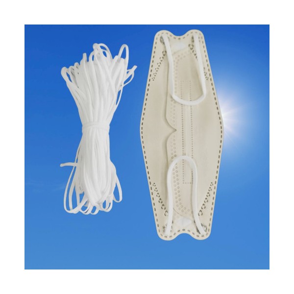 Quality Adjustable Elastic Ear Straps Loop Disposable Face Mask Korea Colorful KF94 3.5mm 5mm for sale