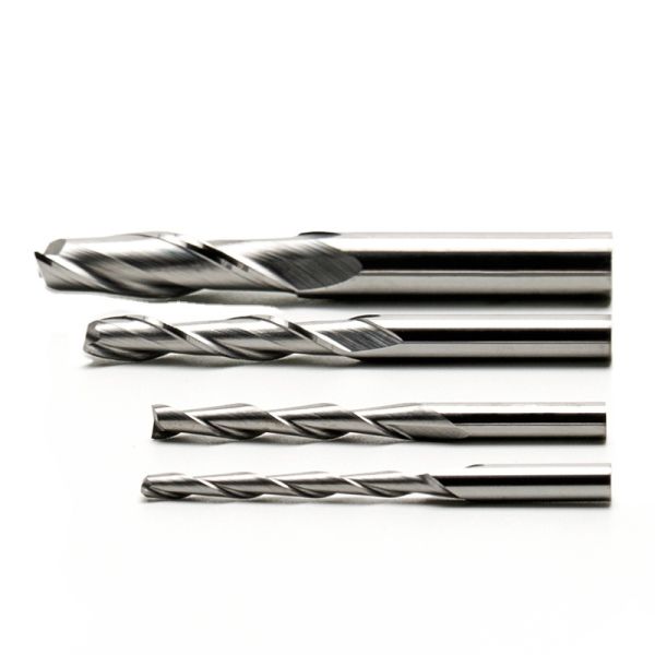Quality YingBa Factory Sale 1/8'' Carbide Freza Endmills CNC Wood Router Bit Double Flutes Thread Milling Cutter 3.175mm for Aluminium for sale