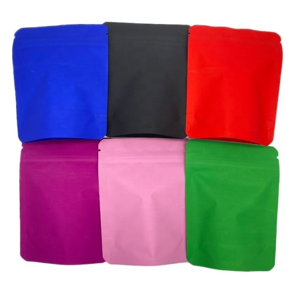 Quality Food Industrial Customized Biodegradable Food Packaging Bag 3.5g Stand Up Zipper Smell Proof Snack Packaging Plastic Bag for sale