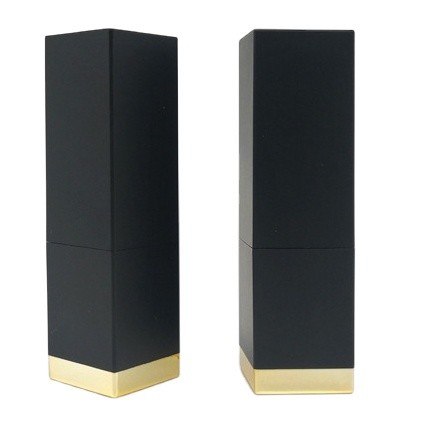 Quality Matte Black Private Label Square Empty Lipstick Tube OEM ODM for sale