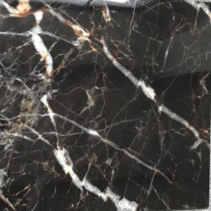 Quality Silky Black and Grey Marble Porcelain Tile The Perfect Addition to Modern for sale