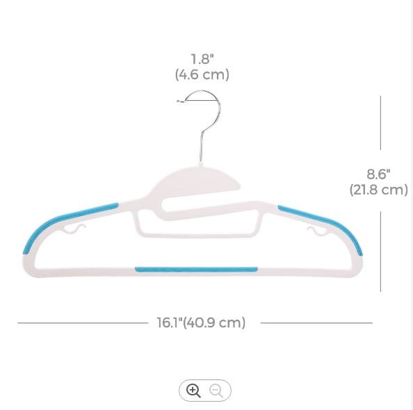 Quality 40.9cm Metal Cloth Hanger , Green Metal Shirt Hangers for sale