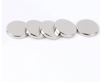 Quality High Power NdFeB Disc Magnet ，N42 Neodymium Magnet Silver Coating for sale