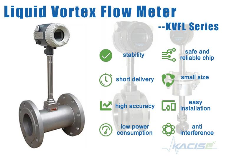 DN4~DN100 air pulse output steam integrated vortex liquid flow meter，Pipe diameter 15mm~6000mm ...