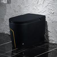 Quality One Piece Black Smart Intelligent Toilet Sanitary Ware 615*360*455mm for sale