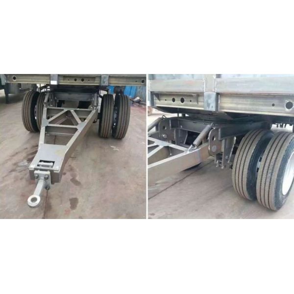 Quality 3 Axle Fence Drawbar Trailer Bulk Cargo 20ft Container for sale