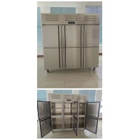 Quality Dual Compressor 6 Door Commercial Freezer Modern Design Convenient Operation for sale