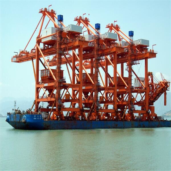 Quality Bulk Materials Handling Belt Type Grab Ship Unloader System At Sea Port Terminal for sale