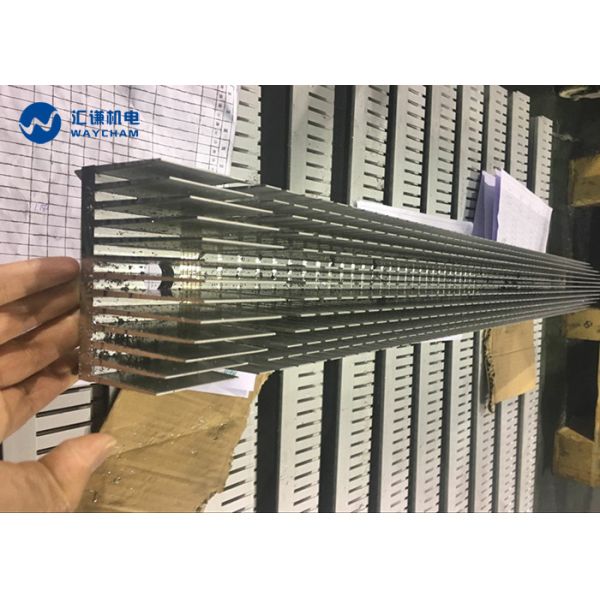 Quality Rust Proof +/-0.002mm CNC Machining Components 2 Meters Aluminum Radiator Fin for sale