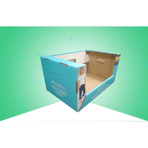 Quality Stacked Up Cardboard Display Trays Double Wall Board Large Space For Selling for sale