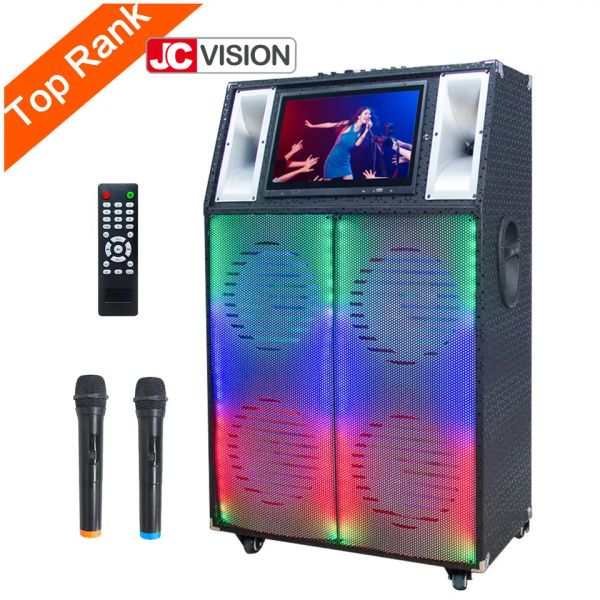 Quality JCVISION ABS Plastic Outdoor Bluetooth Trolley Speaker Wifi With Touch Screen for sale