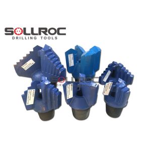 Quality Water Well Drilling Step Drag Drill Bits 3 Wings 4 Wings API REG Thread for sale