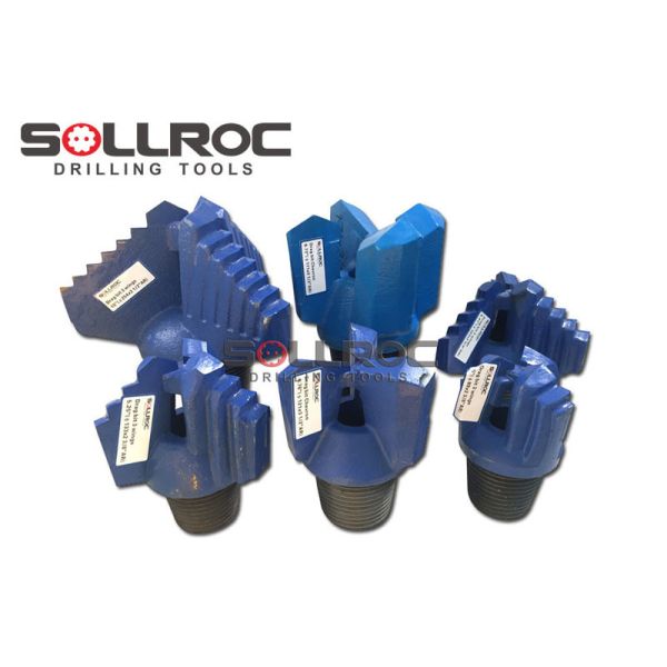 Quality Water Well Drilling Step Drag Drill Bits 3 Wings 4 Wings API REG Thread for sale