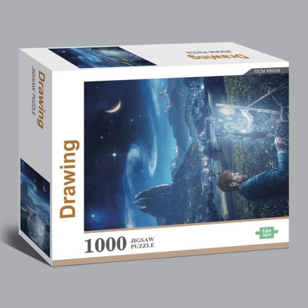 Quality Cardboard Map 1000 Pcs Jigsaw Puzzle Games For Adults Custom Printing OEM for sale