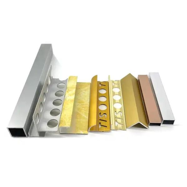 Quality OEM ODM Aluminium Tile Strip Accessories Protective Tile Trim045 for sale
