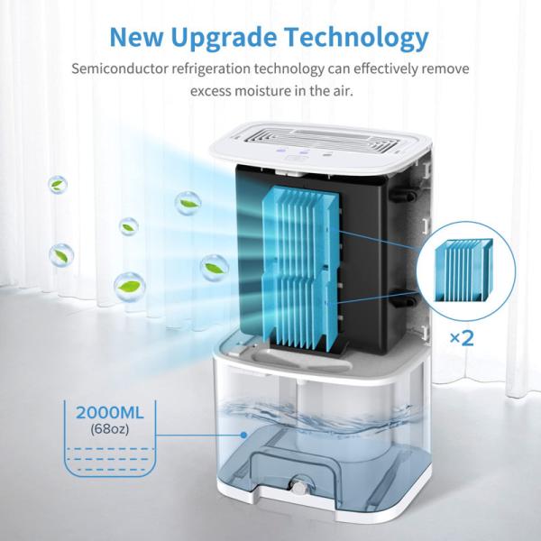 Quality Removable Water Tank Portable Domestic Dehumidifier for sale
