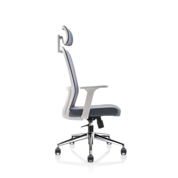 Quality Grey White Mesh Office Chair with Height Adjustment Swivel Function and for sale