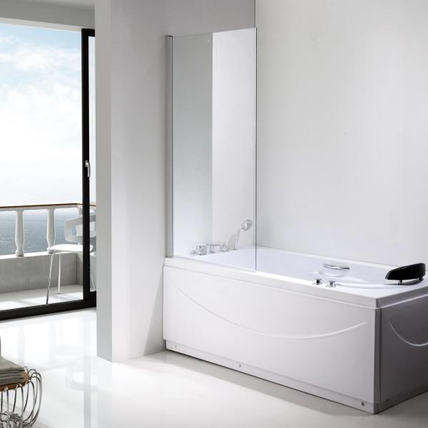Quality 800×1400mm Single Sliding Frameless Shower Door SGS for sale