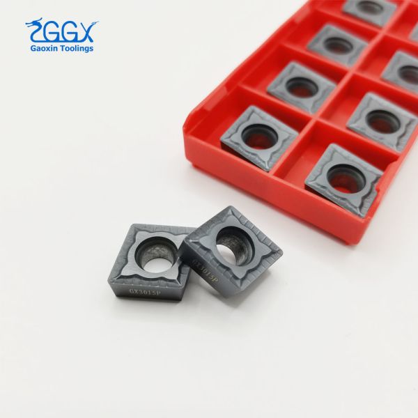 Quality Dark Grey CNC Turning Cemented Carbide Insert CCMT120404 For Lathe Turning Tools for sale