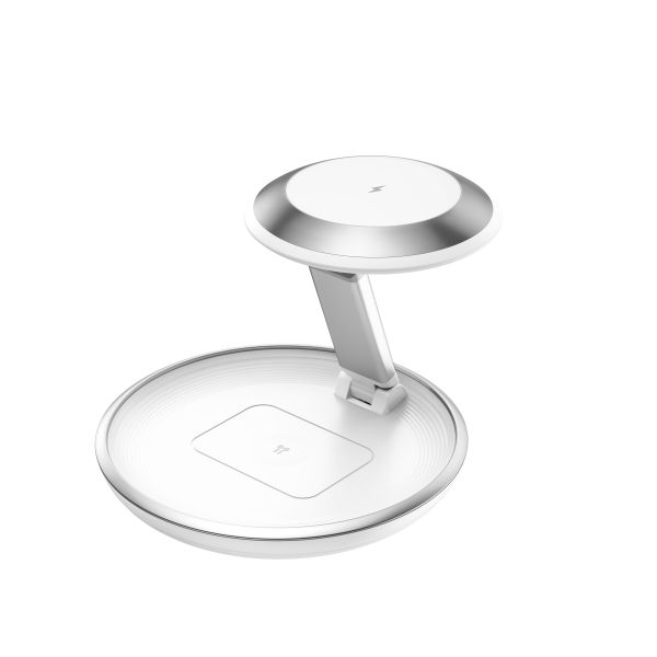 Quality Magnetic 3 In 1 Wireless Charging Station 118*118*27.8mm With Qi Function for sale