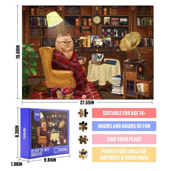 Quality Custom Printing Giant Jigsaw Puzzle For Adults 1000 Pieces Matte Laminated for sale