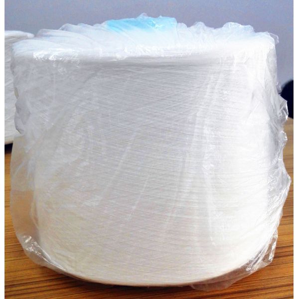 Quality Ring Spun Semi Dull Polyester Yarn 42/2 With Dyeing Tube 5509220000 for sale