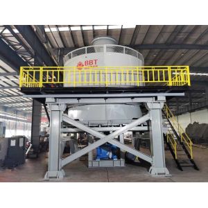 Quality Wheel Wet Pan Mill Crushing Equipment 6700*6500*6700mm Gold Grinding Mill for sale