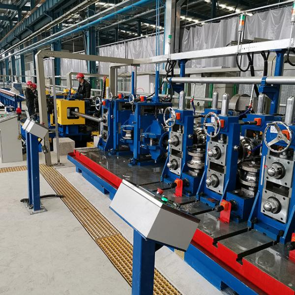 Quality ERW Steel Pipe Forming Machine Welded Tube Manufacturing Line 76.2-165 x 6mm for sale